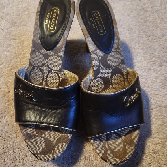 Coach | Shoes | Coach Brown Sandals | Poshmark